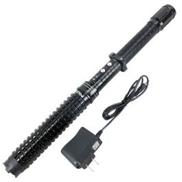 Defender-Xtreme Black Tactical Police Baton Flashlight Self Defence ...